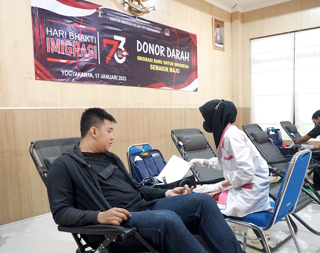 Dalam Rangka Menyambut Hari Bhakti Imigrasi ke-73, Kantor Imigrasi Yogyakarta Menggelar Donor ...